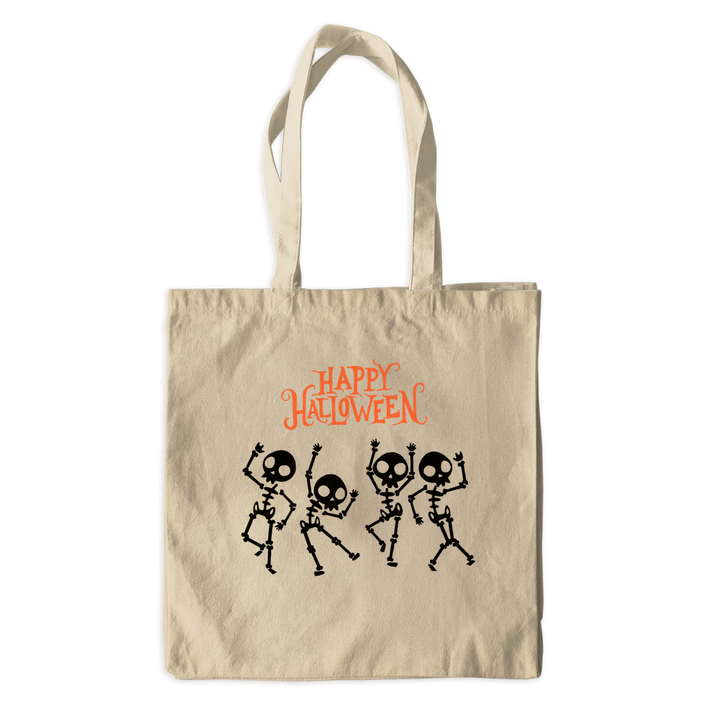 Dancing Skellies Happy Halloween Canvas Tote – Cafunated
