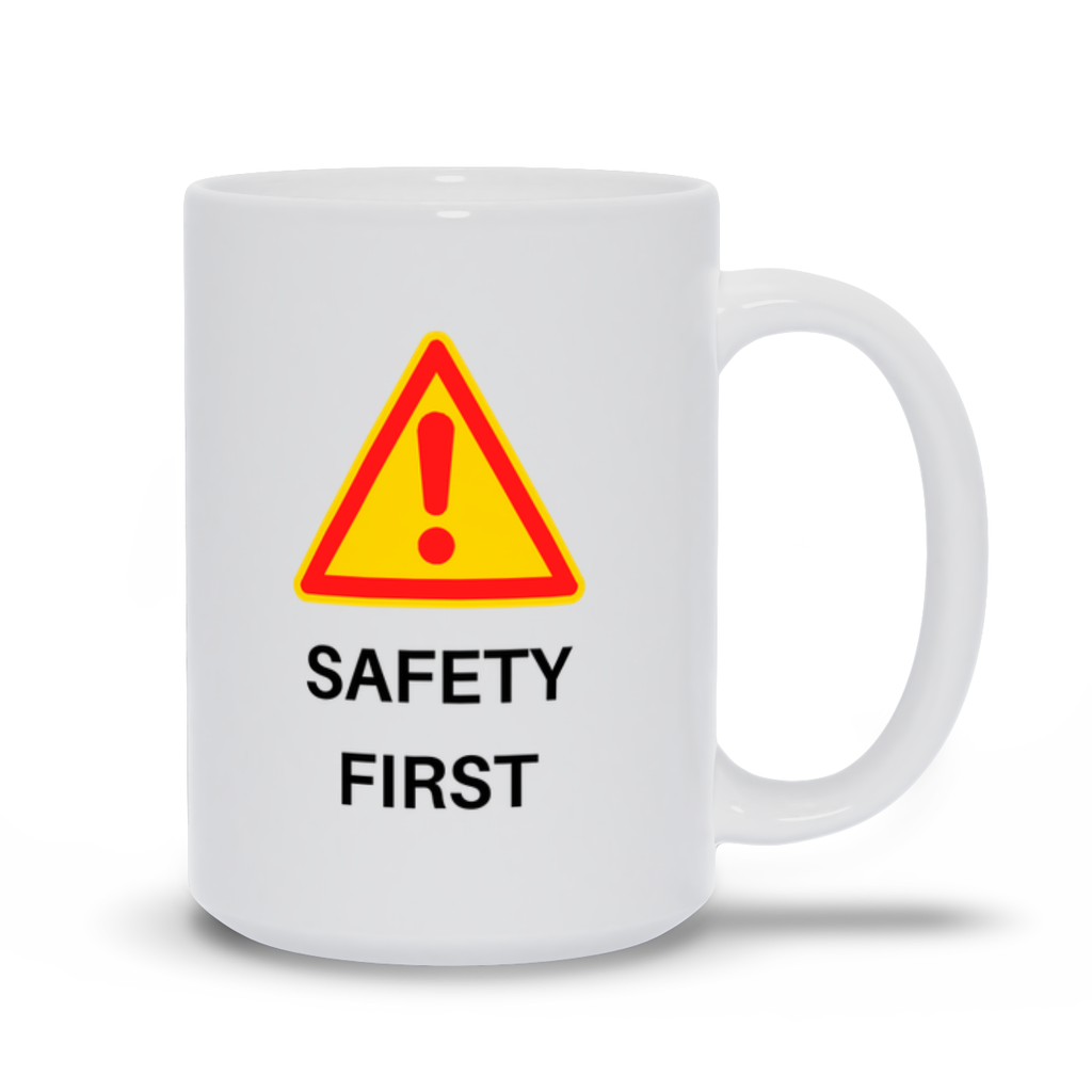 Safety First - Coffee First (White) – Cafunated